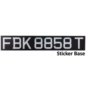 Motorcycle Front Sticker Plate - Auntie Sticker Works